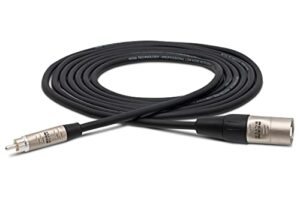 hosa hrx-020 rean rca to xlr3m pro unbalanced interconnect cable, 20 feet