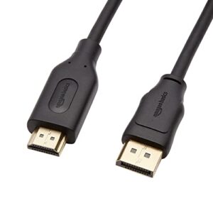 amazon basics uni-directional displayport to hdmi display cable 4k@30hz – 3 feet