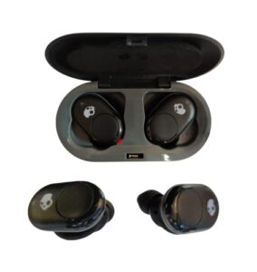 skullcandy push xt true wireless in-ear earbud – black/gray (renewed)