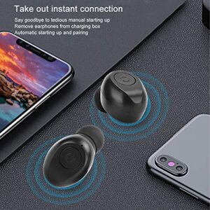 fosa1 Wireless Earbuds Mini Portable Bt Headphones Sports Stereo Sound Earphone with Wireless Charging Box Support LED Power Digital Display for Home Office Outdoor Sport