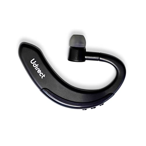 Udirect Bluetooth Wireless Headset, Hands Free, Over The Ear, 3 Button Functions, Business Minded,