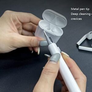 Airpods Cleaner Kit Soft Brush for Bluetooth Earbud Cleaning Airpod Pro Portable 3 in 1 Headphone Cleaning Pen Tools Earphone Cleaning Brush Tool for Earphone,Camera and Mobile Phone