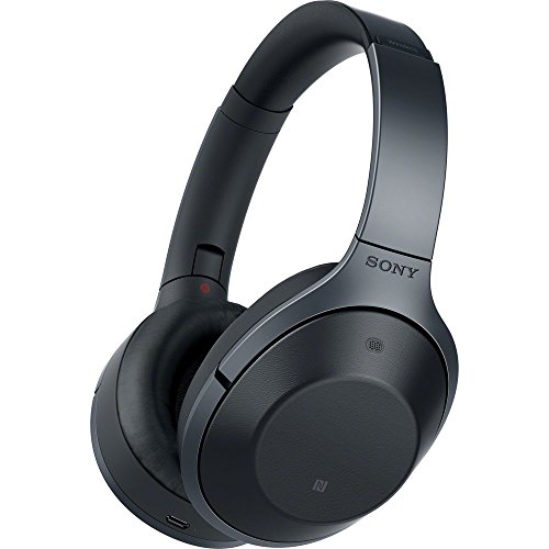 Sony MDR-1000X/B Black Hi-Res Bluetooth Wireless Noise Cancelling Headphones (Renewed)