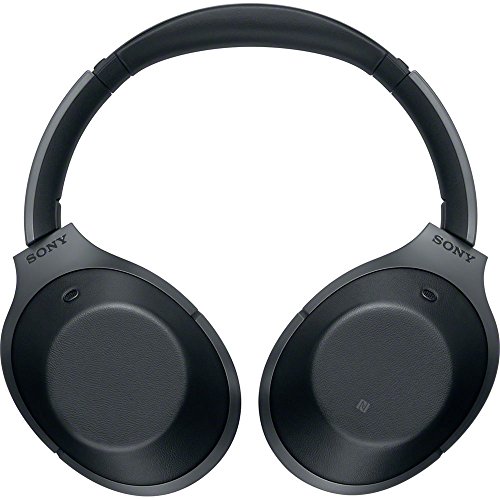 Sony MDR-1000X/B Black Hi-Res Bluetooth Wireless Noise Cancelling Headphones (Renewed)