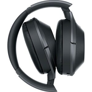 Sony MDR-1000X/B Black Hi-Res Bluetooth Wireless Noise Cancelling Headphones (Renewed)