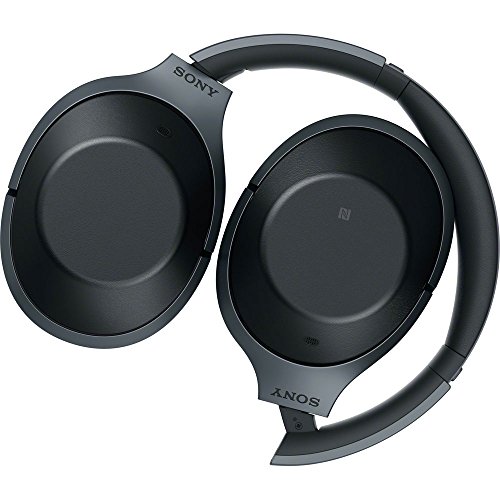 Sony MDR-1000X/B Black Hi-Res Bluetooth Wireless Noise Cancelling Headphones (Renewed)