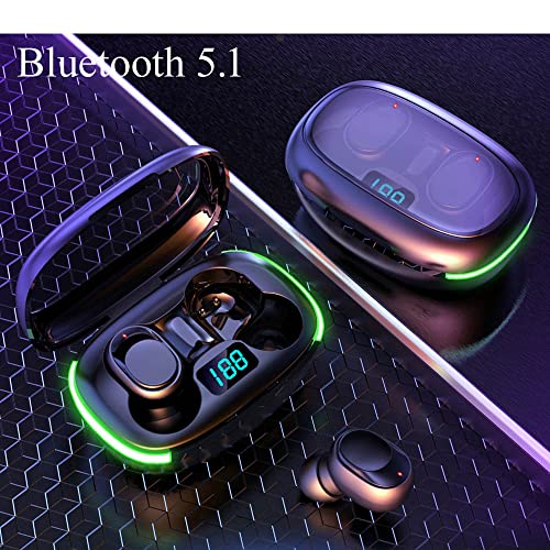 Luisport Bluetooth Headphones Wireless Earphones Bluetooth Earbuds Wireless Earbuds Bluetooth Earphones Wireless Earphones (S7-Black)