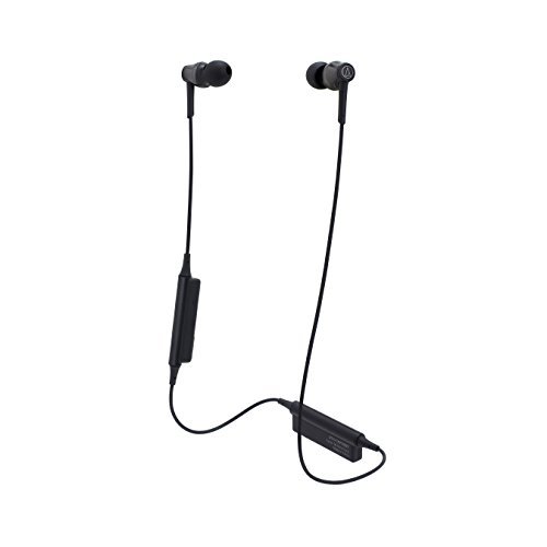 Audio-Technica Sound Reality Wireless in-Ear Headphones, Black, Adjustable (ATH-CKR35BTBK)