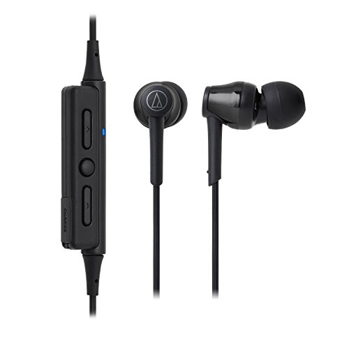 Audio-Technica Sound Reality Wireless in-Ear Headphones, Black, Adjustable (ATH-CKR35BTBK)