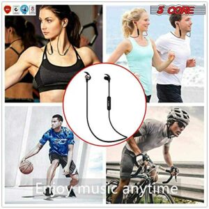 5 CORE Premium Bluetooth Earbuds Neckband Magnetic Bluetooth Headphones Wireless Bluetooth 5.0 Headphones Sweat Proof & IPX7 Waterproof Earphones 12 Hours Playtime for Gym Workout EP02 B