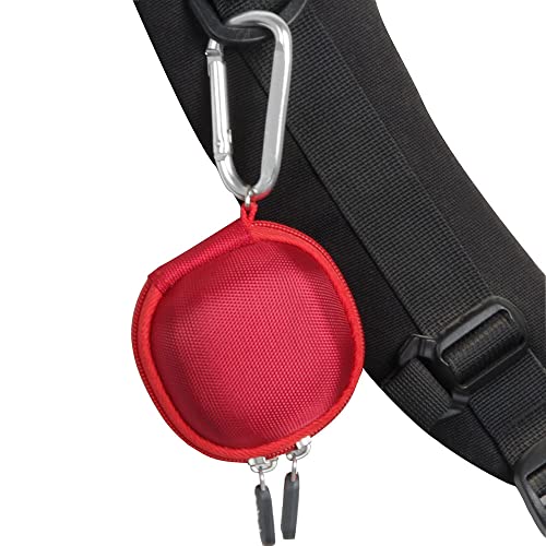 Adada Hard Travel Case for Samsung Galaxy Buds Live / Samsung Galaxy Buds Pro / Samsung Galaxy Buds 2 True Wireless Earbuds (Red)