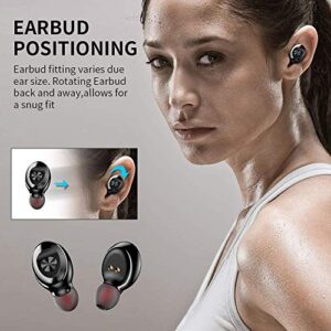 Bluetooth 5.0 Wireless Earbuds,Deep Bass Sound 15H Playtime IPX5 Waterproof Earphones Call Clear with Microphone in-Ear Stereo Headphones Comfortable for iPhone, Android 21