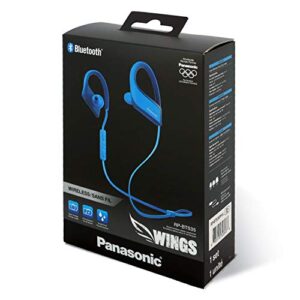 PANASONIC Wings Sport Headphones are Ultra-Light Wireless Bluetooth Sport Earbud 3D Flex Sport Clips with Microphone and Call/Volume Controller, IPX5 Rated Water-Resistant - RP-BTS35-A (Blue)