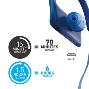 PANASONIC Wings Sport Headphones are Ultra-Light Wireless Bluetooth Sport Earbud 3D Flex Sport Clips with Microphone and Call/Volume Controller, IPX5 Rated Water-Resistant - RP-BTS35-A (Blue)