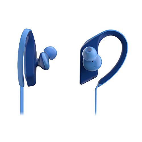 PANASONIC Wings Sport Headphones are Ultra-Light Wireless Bluetooth Sport Earbud 3D Flex Sport Clips with Microphone and Call/Volume Controller, IPX5 Rated Water-Resistant - RP-BTS35-A (Blue)