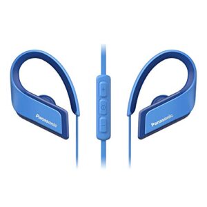 PANASONIC Wings Sport Headphones are Ultra-Light Wireless Bluetooth Sport Earbud 3D Flex Sport Clips with Microphone and Call/Volume Controller, IPX5 Rated Water-Resistant - RP-BTS35-A (Blue)