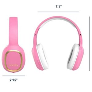 Packed Party Wireless Pink Bluetooth Headphones (Pink)