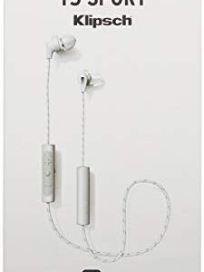 Klipsch T5 Sport Headphones (White), 3.1 x 2.4 x 1.2 Inches