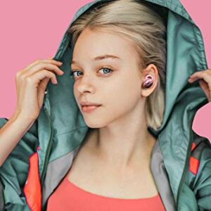 1MORE Stylish True Wireless in-Ear Headphones - Bluetooth - 6.5 Hours of Battery - 15-Minute Quick Charge for 3 Hours of Use – Portable Charging Headphone Case Included - Pink (Renewed)