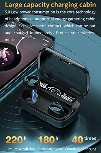 Wireless Earbuds Bluetooth 5.1 Earphones for T-Mobile REVVL V+ 5G in Ear Headphones True Stereo Sports Waterproof/Sweatproof Headsets with Microphone