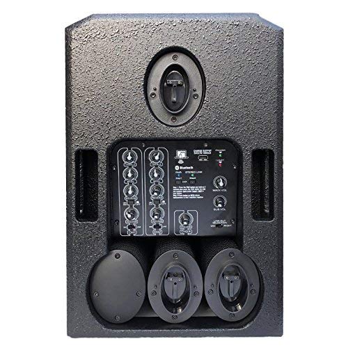 EMB 10BT PK1 1500W Tower Bluetooth All-in-One Linear Array PA Portable Linkable Speaker - Perfect for Home/Karaoke/Birthday/DJ Party/Meeting/Camp/Jobsite/Construction