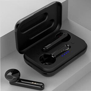 for Google Pixel 3a XL in-Ear Earphones Headset with Mic and Touch Control TWS Wireless Bluetooth 5.0 Earbuds with Charging Case - Black