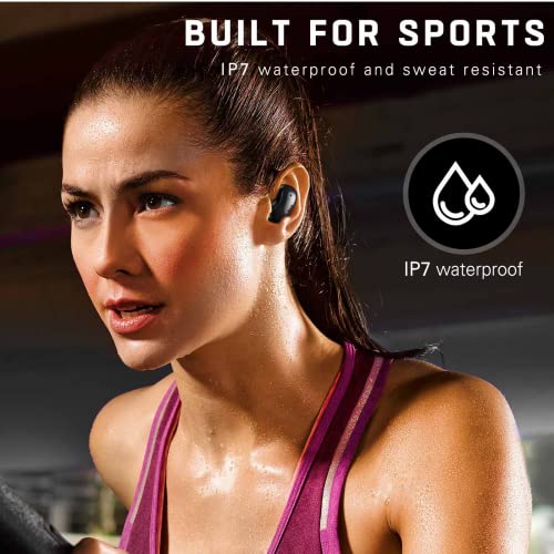 Urbanx Street Buds Live True Wireless Earbud Headphones for Samsung Galaxy J7 Prime 2 - Wireless Earbuds w/Active Noise Cancelling - Black (US Version with Warranty)