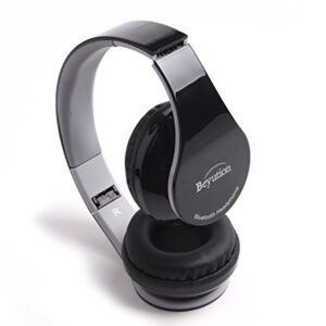 New Beyution BT513 Over-Ear HiFi Bluetooth 4.0 Headphones for Apple iPhone 5S 5C 5 4S IPAD Mini and All Series iPod Ipouch and Mac Laptop PC Tablet-Best Audio Performance-Black Color