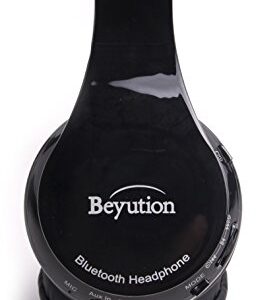 New Beyution BT513 Over-Ear HiFi Bluetooth 4.0 Headphones for Apple iPhone 5S 5C 5 4S IPAD Mini and All Series iPod Ipouch and Mac Laptop PC Tablet-Best Audio Performance-Black Color