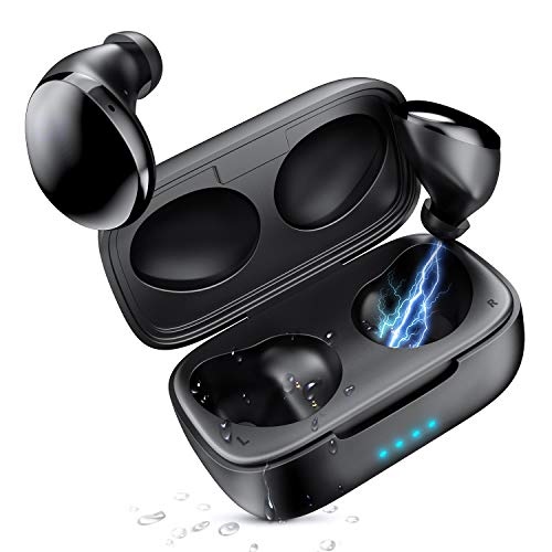 GIM Wireless Sport Earbuds with Charging Case,True Mini Wireless Earbuds with IPX5 Waterproof Built in Mic Headset Compatible iOS Android Smartphone.