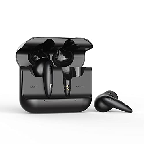 iWALK AmourDuo PlusWireless Earbuds Compatible with iPhone, Bluetooth Earbuds with Charging Case 10mm Drivers Deep Bass & Clear Mids Highs,20H Playtime Mono & Twin Modes Touch Control Compact & 4g