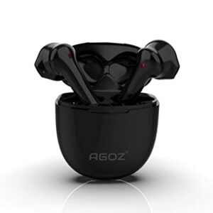 AGOZ Updated Version TWS Wireless Earbuds Bluetooth Headphones Headset w/Charging Case for iPhone 14 13 12 11, Galaxy Note 20, S21 S22, A02s A32 A42 A52, OnePlus,Google Pixel, Motorola One 5G(Black)