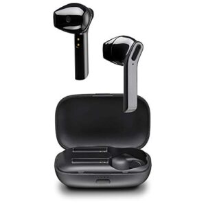 ilive iaebt449b truly wireless bluetooth earbuds, charging case, sweatproof, black