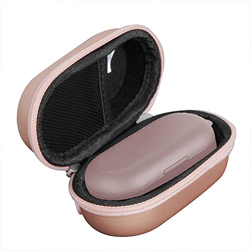 Hermitshell Hard Travel Case for TOZO T10 TWS Bluetooth 5.0 Earbuds True Wireless Stereo Headphones (Rose Gold)