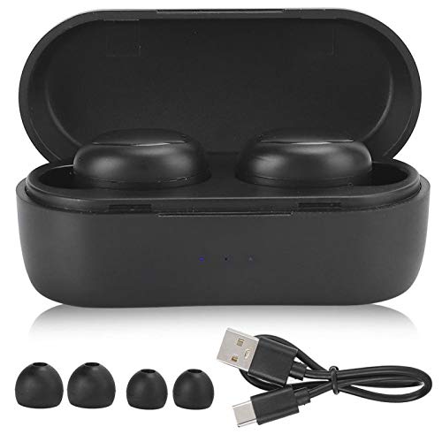 V2 Binaural Wireless Bluetooth Sports Earbud, Portable True Wireless TWS Private Mode Stereo Headphones in Ear Built in Mic Headset with Charging Box 70 Hours Standby for Running, Workout, Gym