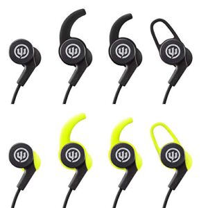 Wicked Audio Shred2 — Wireless Bluetooth Sweat Proof Earbud — Noise Isolating Wireless Earbuds Bluetooth Headphones, Workout and Running Headphones with Microphone and Track Control — Lime Freak