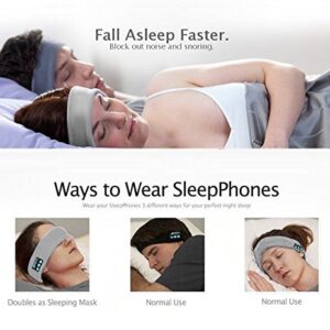 Wireless Bluetooth Stereo Headphones Sports Sleeping Headband Headset Headphone Speaker (Dark Grey)