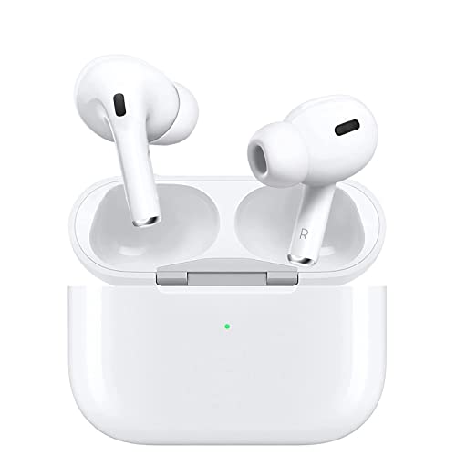 Wireless Earbuds Bluetooth 5.3 IPX7 Waterproof Stereo Earphones Long Battery with Mic Noise Reduction Bluetooth Headphones with Charging Case for iPhone Android Phone White