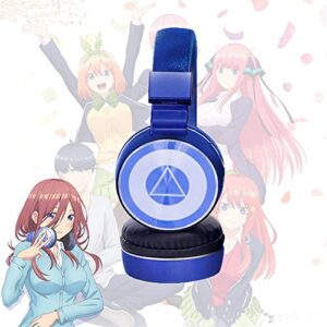 damdos headphone the quintessential quintuplets cosplay nakano miku bluetooth headsets headphone earphone