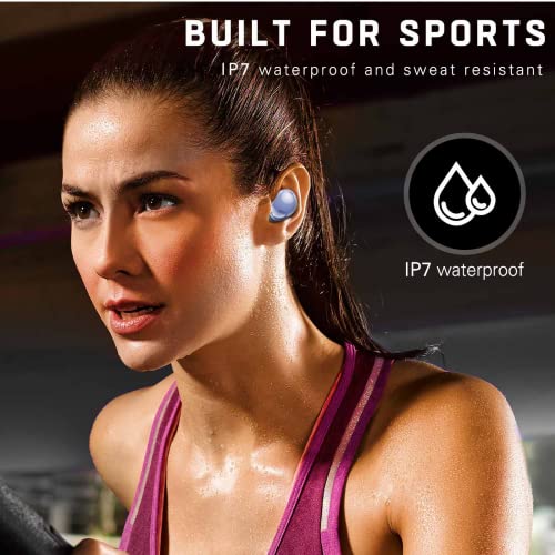 UrbanX Street Buds Pro Bluetooth Earbuds for Samsung galaxys Tab A7 Lite True Wireless, Noise Isolation, Charging Case, Quality Sound, Water Resistant (US Version) - Amethyst Purple