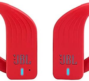 JBL TWS True Wireless in-Ear Headphones Bundle with Deluxe Hardshell Case (Endurance Peak, Red) (Renewed)