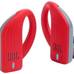 JBL TWS True Wireless in-Ear Headphones Bundle with Deluxe Hardshell Case (Endurance Peak, Red) (Renewed)