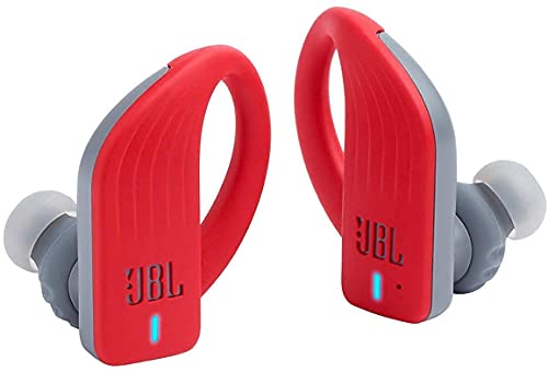 JBL TWS True Wireless in-Ear Headphones Bundle with Deluxe Hardshell Case (Endurance Peak, Red) (Renewed)