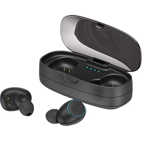 Ergoguys HP-001BKW Bluetooth Earbuds Stereo Sound with Noise Reduction and Bass Boost, Black