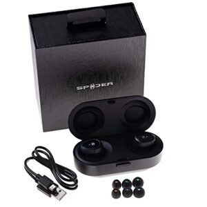 Spider Truly Wireless Bluetooth Earphones BT200, Black, A-EMIC-BT200