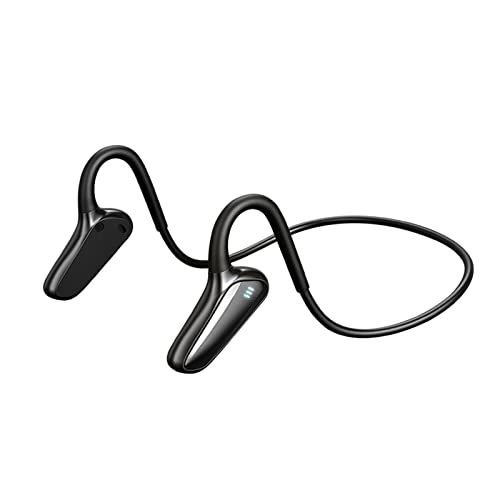 Bone Conduction Headphones Open Ear Wireless Bluetooth 5.2 Sports Headset Waterproof Earbuds with Microphone Long Battery Life Neckband for Running Workout Cycling Android iOS