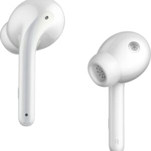 Xiaomi Buds 3, Up to 40dB ANC, 3 ANC Modes, Dual Transparency Modes, Dual-Magnetic Dynamic Driver, Hi-Fi Sound Quality, 32 Hours Battery Life, IP55 Dust and Water Resistance, Wireless Charging, White