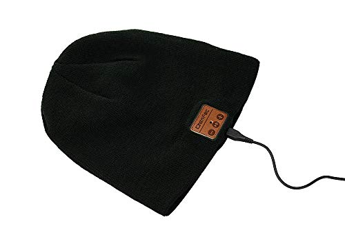 ChenFec Bluetooth 5.0 Beanie Hat Wireless Headphone Beanie caps Built-in Mic&Speaker Hands Free for Women & Men Outdoor Sport-Black