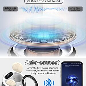 SZHTFX Invisible Earbuds Small Mini Wireless Bluetooth Earpiece Phone Discreet Earbud for Music, Home, Work