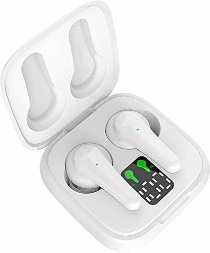 SGNICS Wireless Earbuds, for Samsung Galaxy A13 4G Touch Control with Charging Case IPX5 Sweat-Proof TWS Stereo Earphones Hi-Fi Deep Bass Noise Cancellation Outdoor Indoor Sport - White